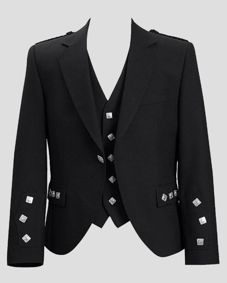 Argyle Kilt Jacket with Vest - Premium Quality Luxury Argyll