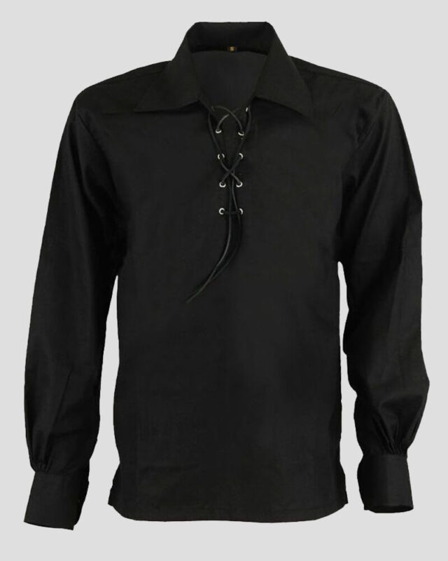 kilt jacobite shirt - Traditional Scottish Jacobite Ghillie Shirts for Men
