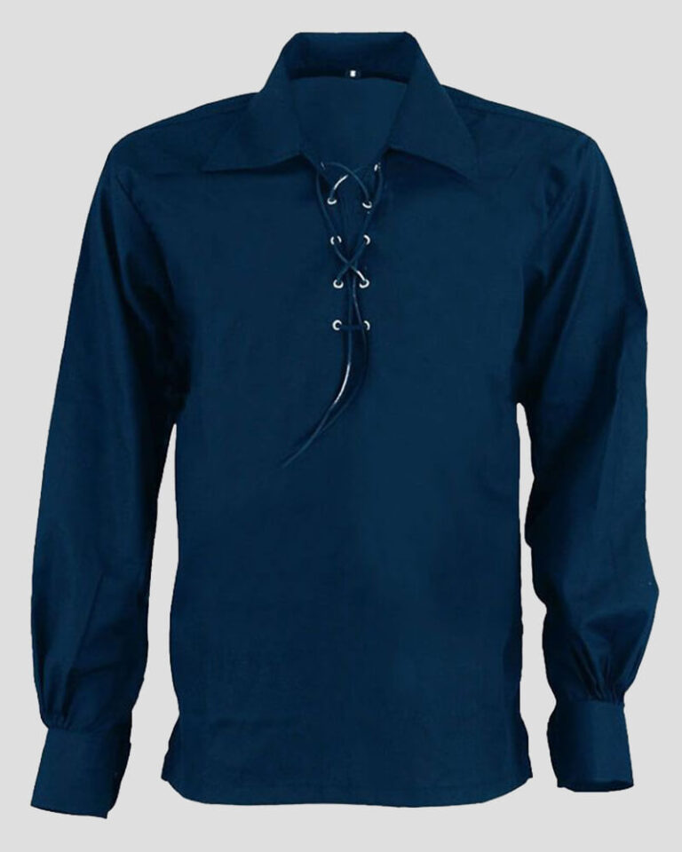 kilt jacobite shirt - Traditional Scottish Jacobite Ghillie Shirts for Men