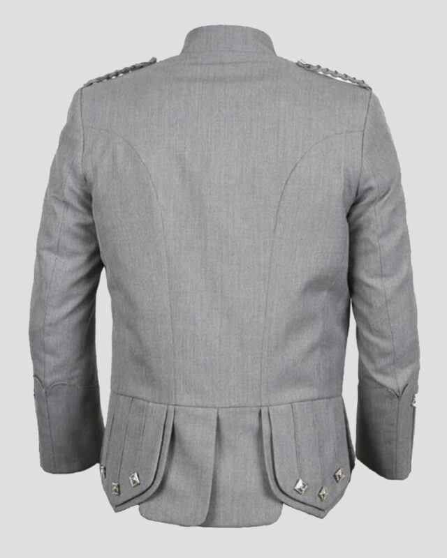 Sheriffmuir Grey Wool Pride Jacket - Scotland Kilt Collection