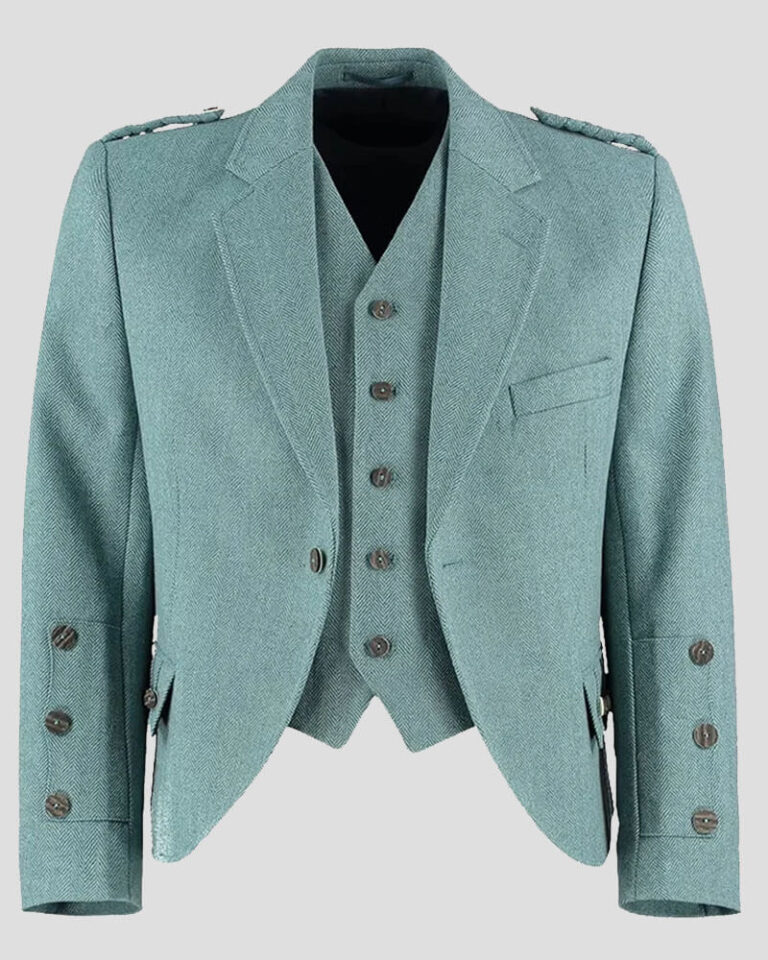 Scottish Tweed Argyle Jacket with Vest - Scotland Kilt Collection